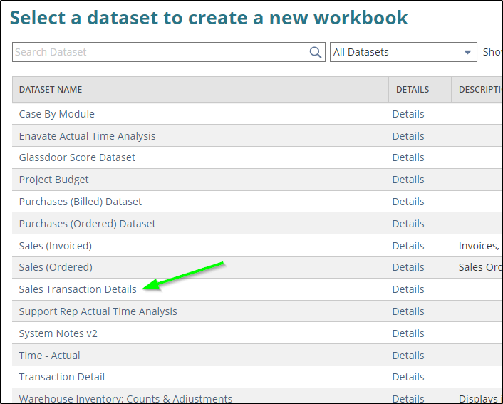 Own Your NetSuite with Analytics Workbooks: Create a dataset and workbook